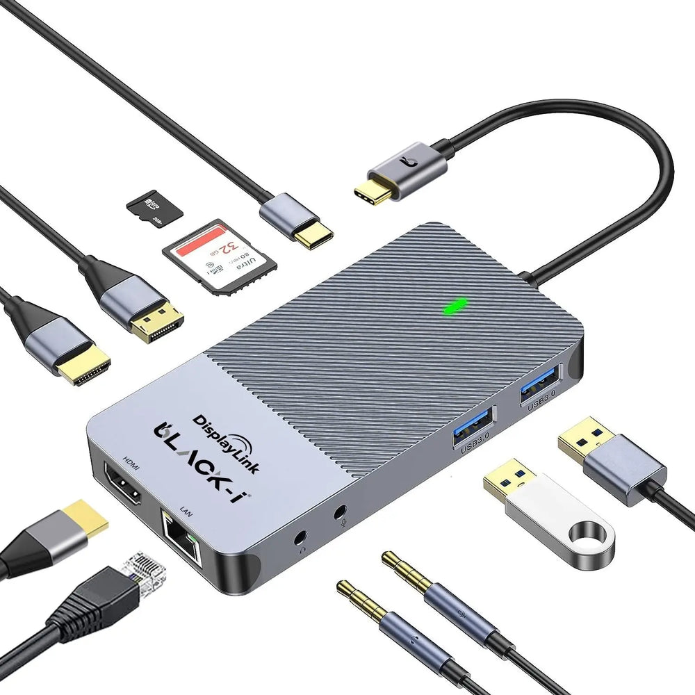 Unlock Seamless Connectivity: Black-i's USB-C 11 in 1 Display Link ...